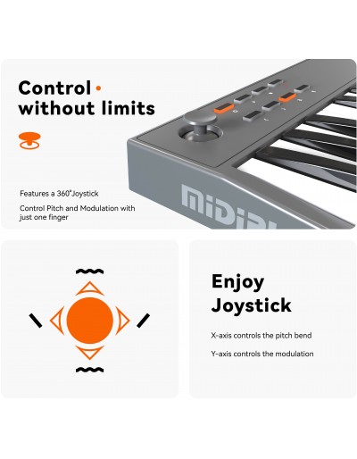 MIDIPLUS Tiny 32 Mini-Key USB MIDI Keyboard Controller
