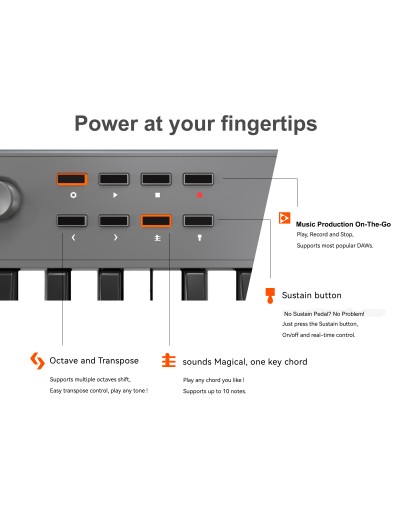 MIDIPLUS Tiny 32 Mini-Key USB MIDI Keyboard Controller