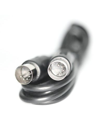 MIDIPLUS 5 Pin MIDI DIN Cable Male to Male - 1.8 Meters Black