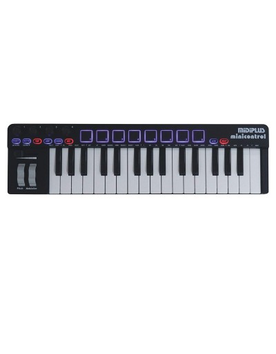 MiDiPLUS minicontrol 32 keys mini size USB MIDI Keyboard Controller with Drum Pads