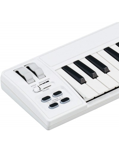 MIDIPLUS AKM320 32 Keys Mini Size MIDI Keyboard Controller - White