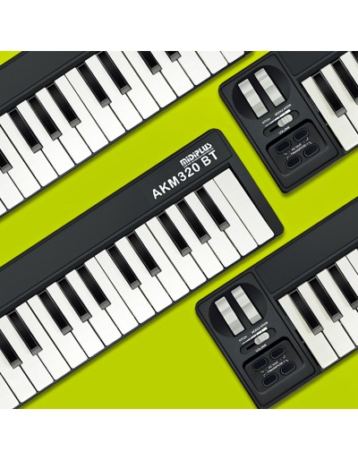 MIDIPLUS AKM320 BT32 Keys Mini Size Bluetooth MIDI Keyboard Controller ...